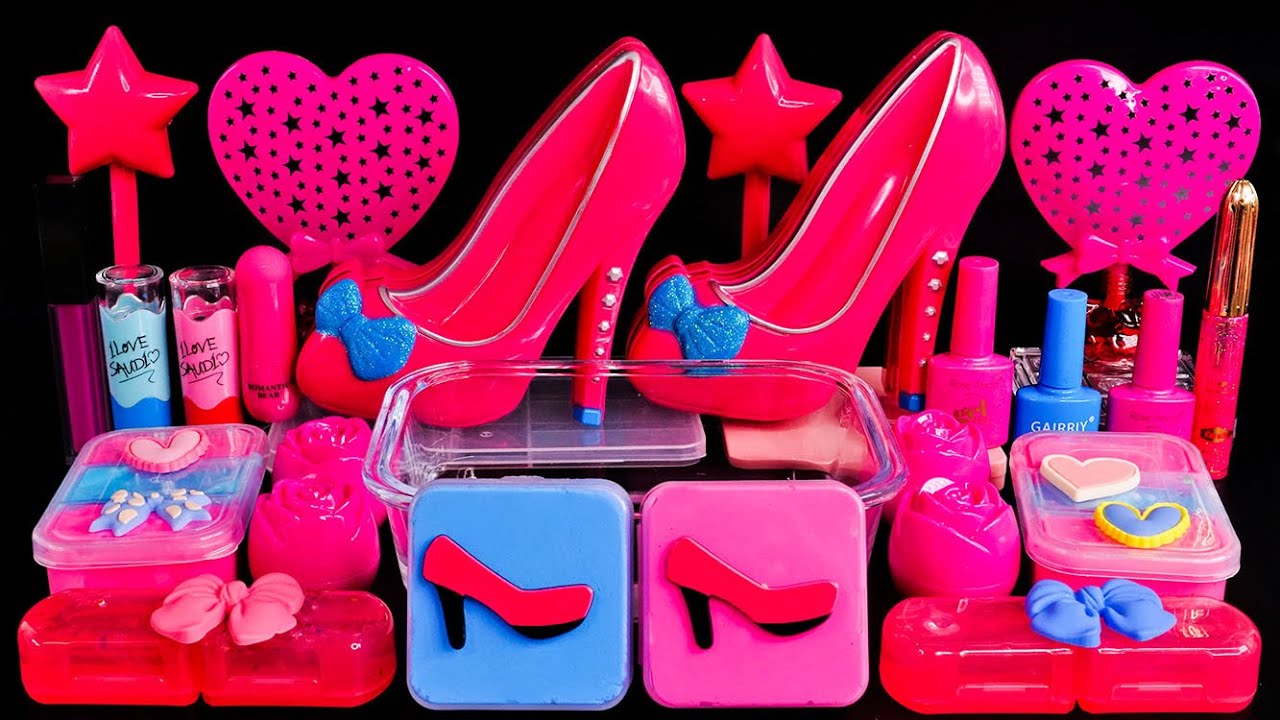 High Heels Mixing Random With Piping Bag | High Heels Slime mixing | HP ...