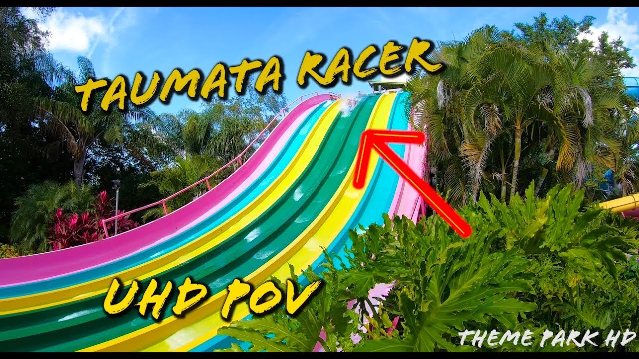 "Taumata Racer" Aquatica Waterpark Racing Slide Hyper Smooth UHD POV ...