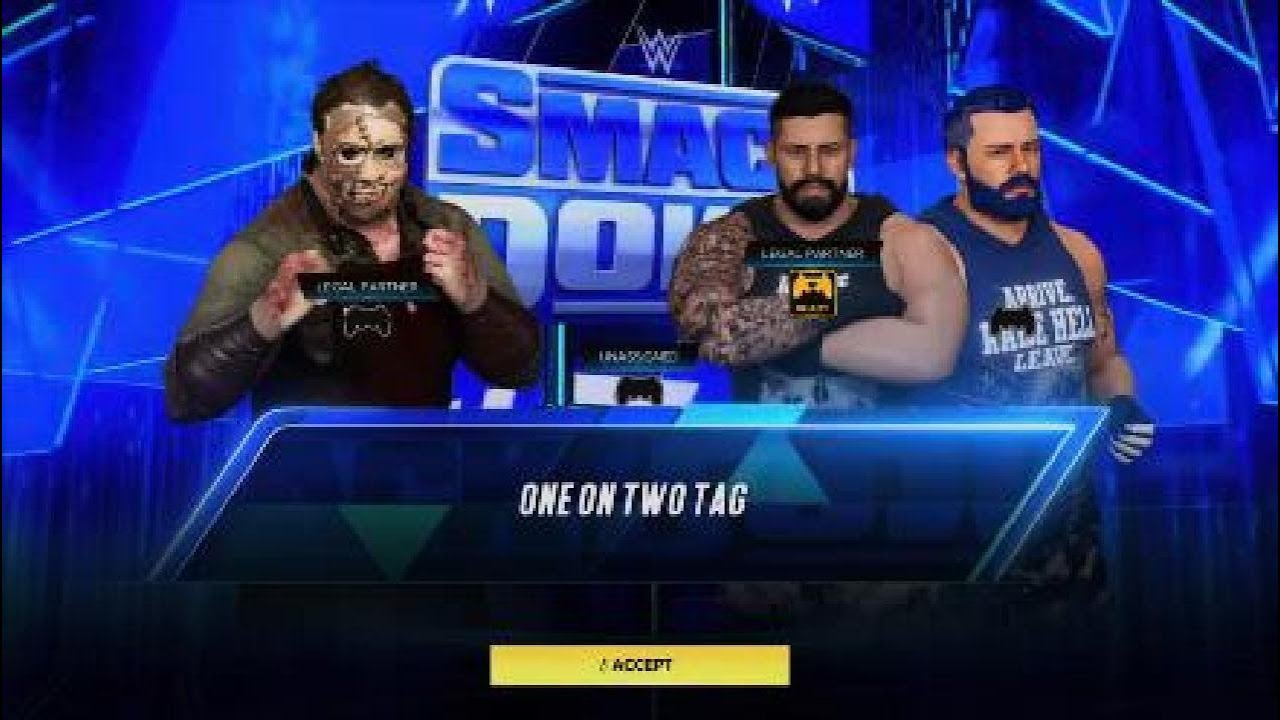 WWE 2K23: Custom Universe - Leatherface VS The Brotherhood - YouTube