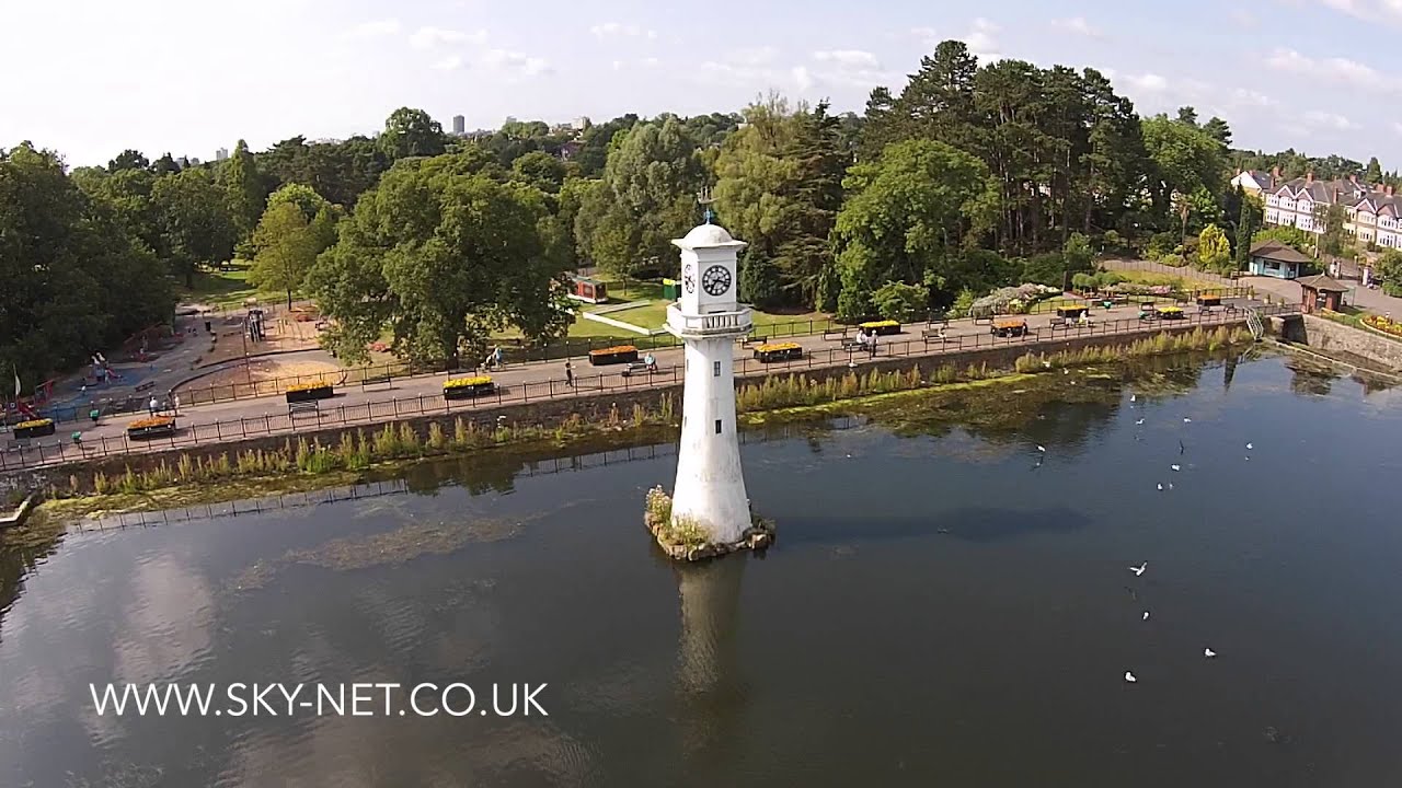 Cardiff Birds of Roath Park Lake WALES Drone - YouTube