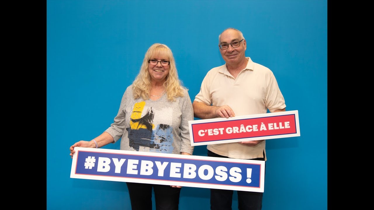 Lotto Max – Un couple des Laurentides gagne et madame dit « bye bye, boss » - YouTube