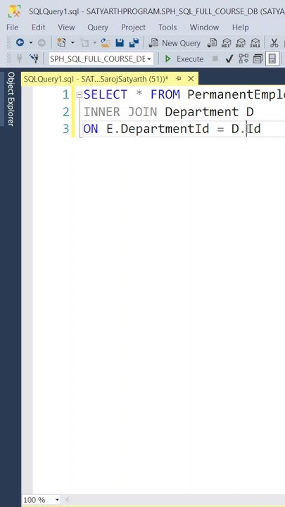 SECRET OF SQL SERVER | INNER JOIN | MS SQL Server 🔥🔥 - YouTube