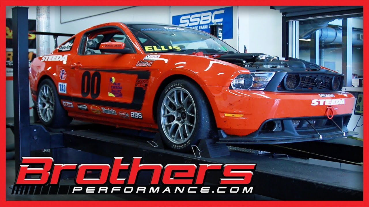 Ford Mustang BOSS 302S Race Car On The Dyno At Brothers Performance ...