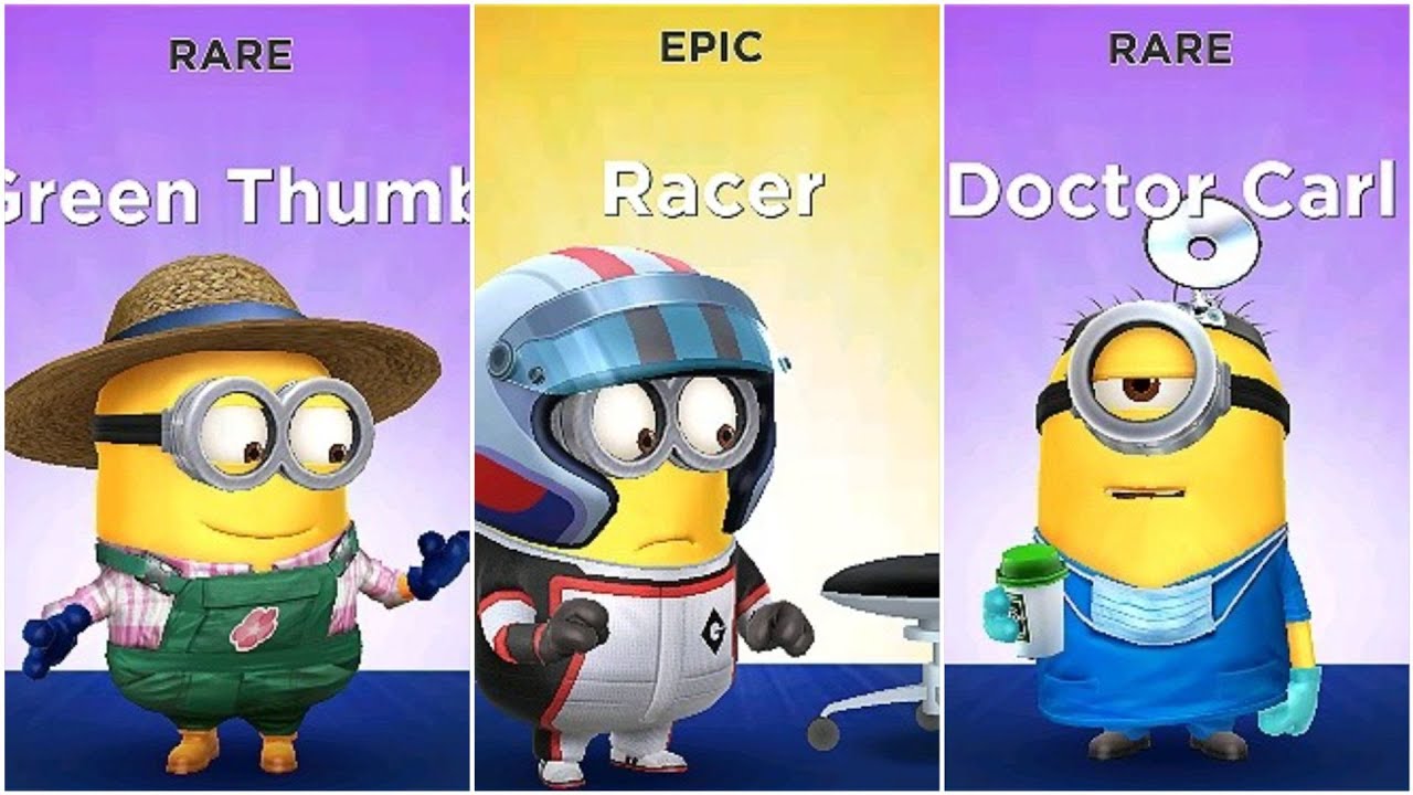 Minion Rush Racer VS Green Thumb VS Doctor Carl - YouTube