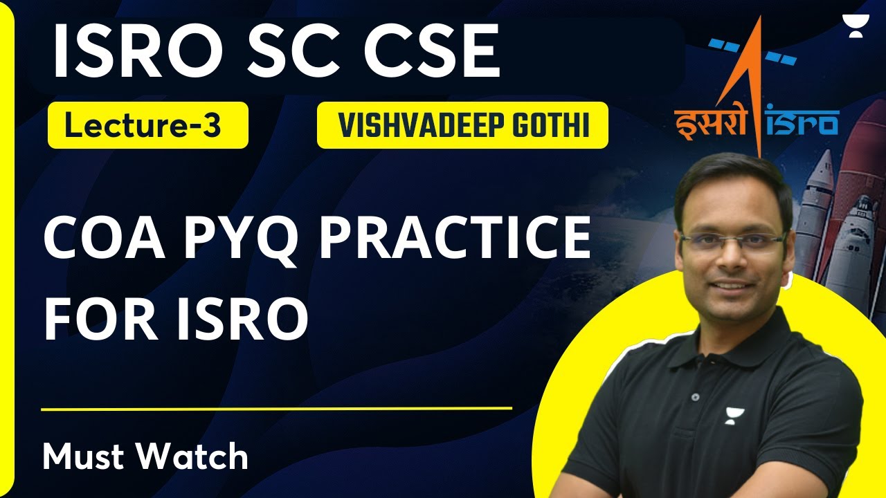 Coa Pyq Practice For Isro L3 Isro Sc Cse Vishvadeep Gothi Youtube