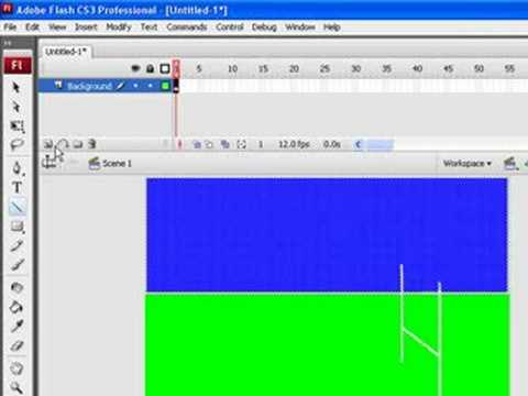 6.1 Flash 101 - Simple shapes and using layers in Flash CS3 - YouTube