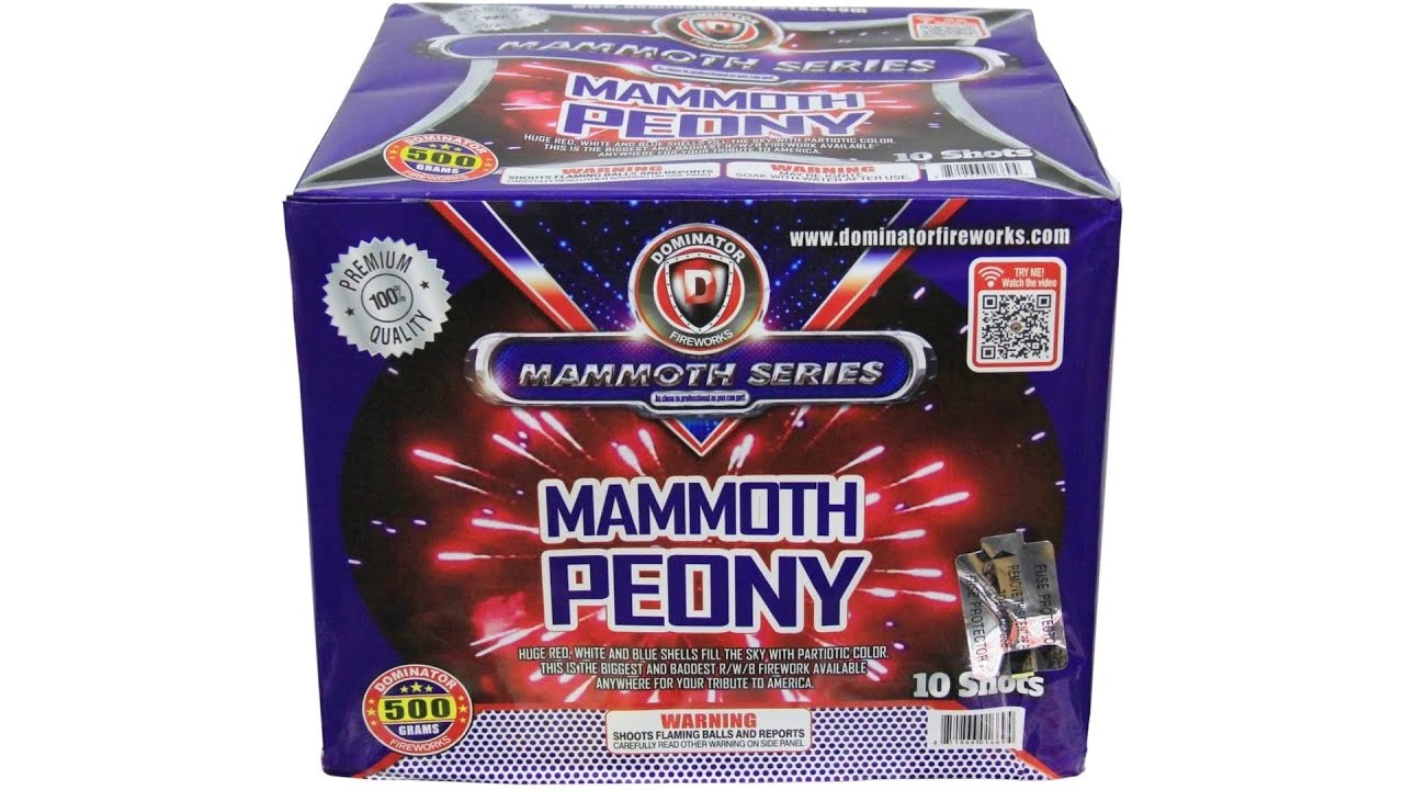 Mammoth Peony By Dominator Fireworks - YouTube