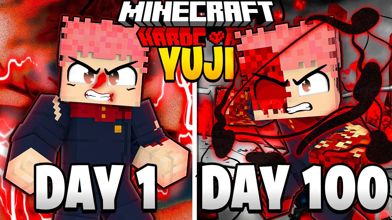 I Survived 100 Days as FINAL YUJI in Jujutsu Kaisen Minecraft! [FULL ...