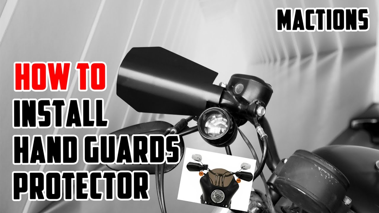 How to Install Hand Guards Protector on a Harley - YouTube