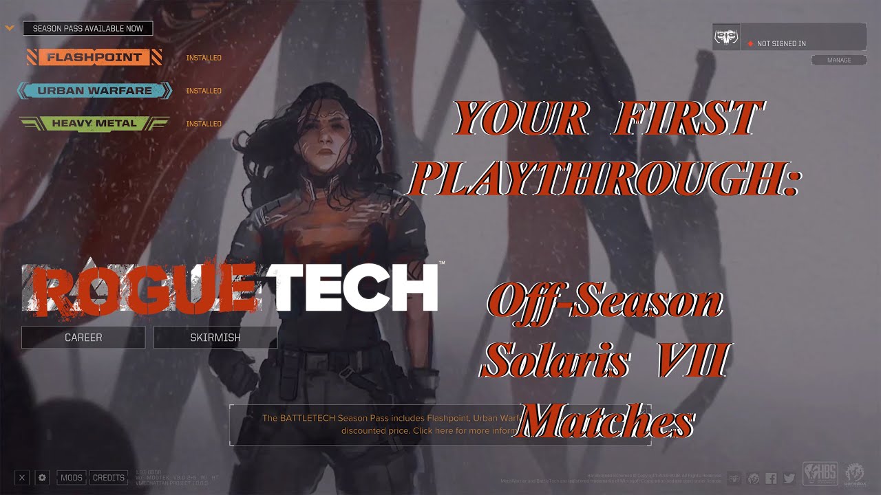 Off-Season Solaris VII Matches: Your First Playthrough, The Roguetech ...