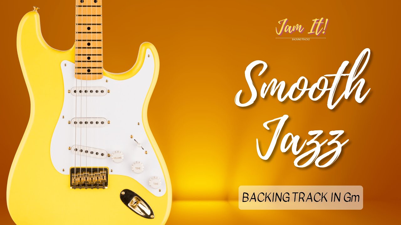 Funky Smooth Jazz Guitar Backing Track in Gm | Jam Track - YouTube