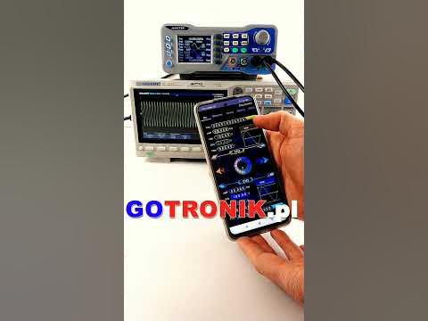 Generator funkcyjny JDS8000 zdalnie sterowany aplikacja Android Bluetooth - YouTube