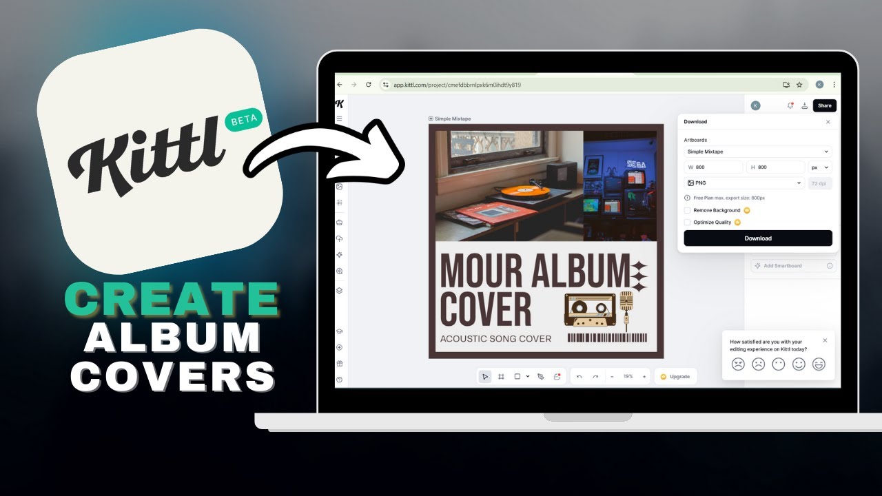How to Create Retro-Inspired Album Covers in Kittl in SECONDS! - YouTube
