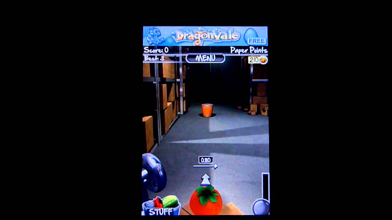 Paper Toss 2.0: Gameplay on iPhone - YouTube