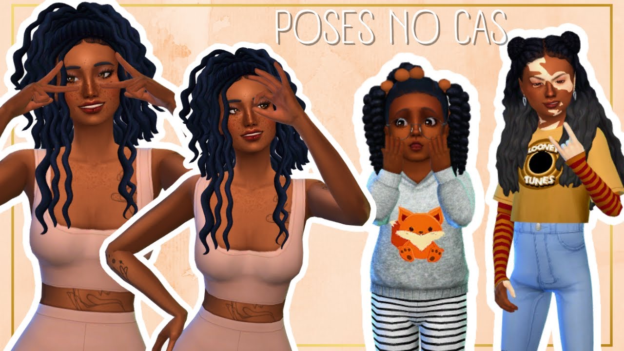 PACK POSES IN CAS 📷 CC LINKS #TheSims4 #Poses #CAS - YouTube