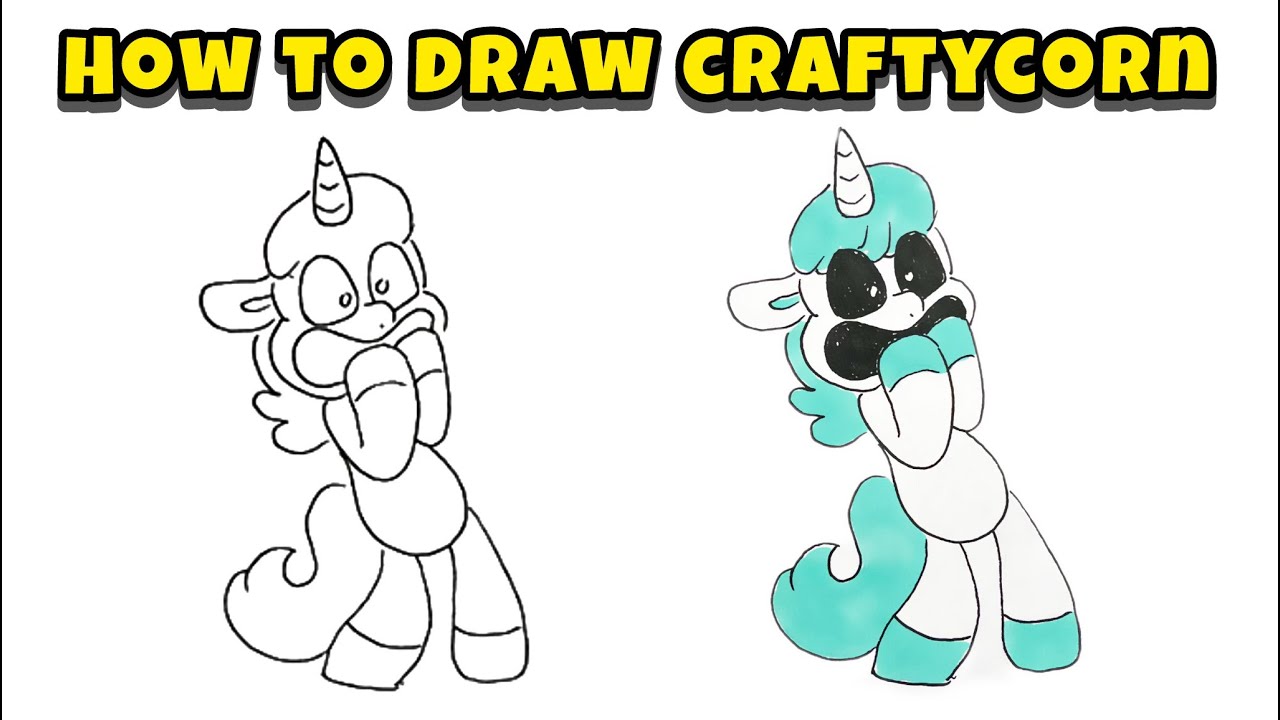 How to Draw CraftyCorn from Poppy Playtime in Minutes – Follow Along ...