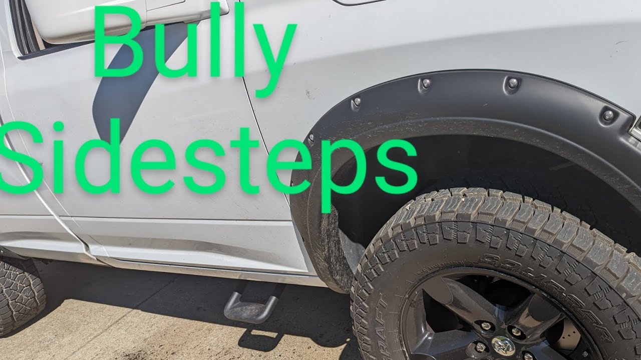 quick and easy install of bully brand sidesteps on a 4th gen RAM - YouTube