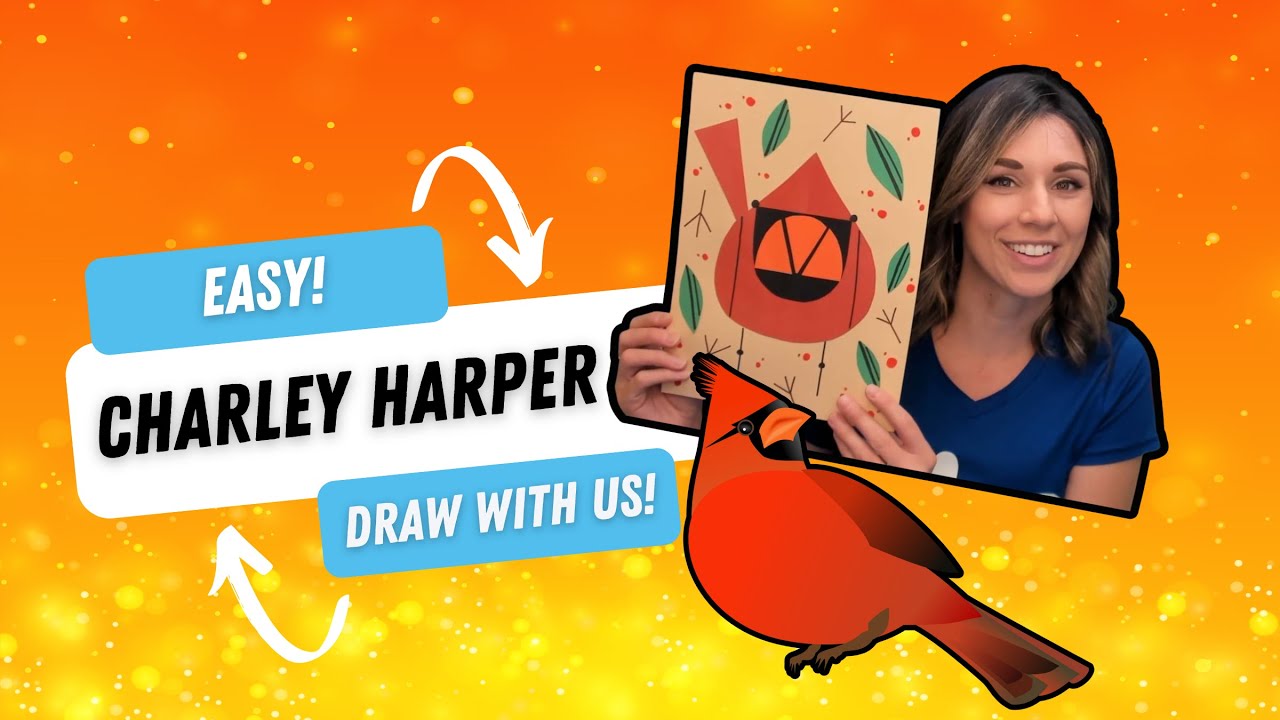 Draw a bird inspired by Charley Harper, for PreK through 1st grade ...