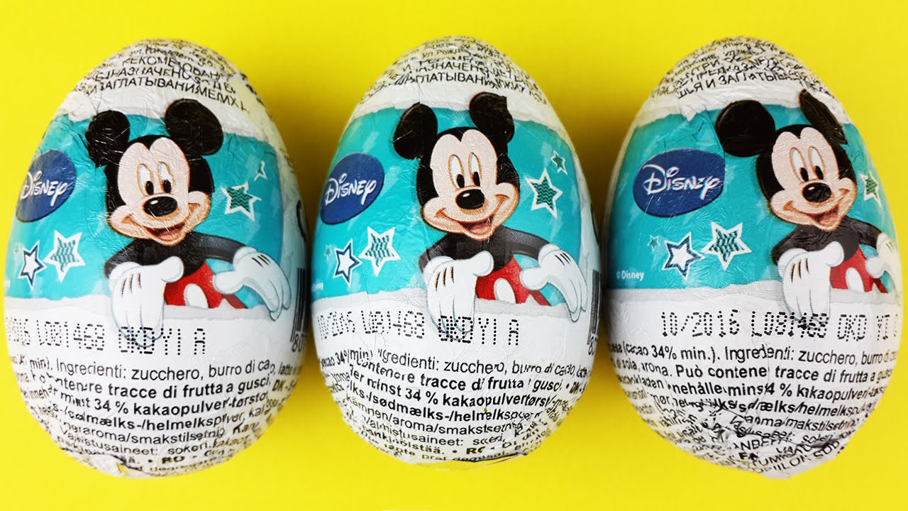 Disney Mickey Mouse Surprise Eggs Opening - Mickey Mouse, Chief O'Hara ...