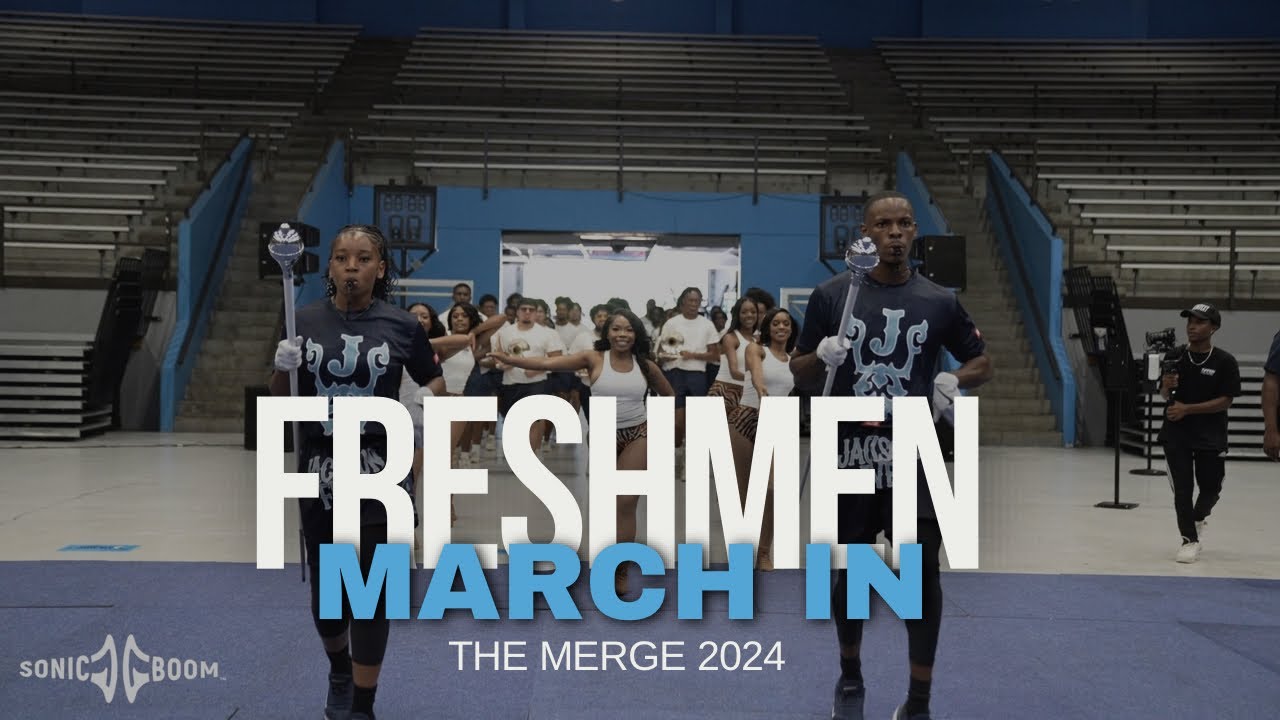 Freshmen March In | The Merge 2024 | Jackson State University - YouTube