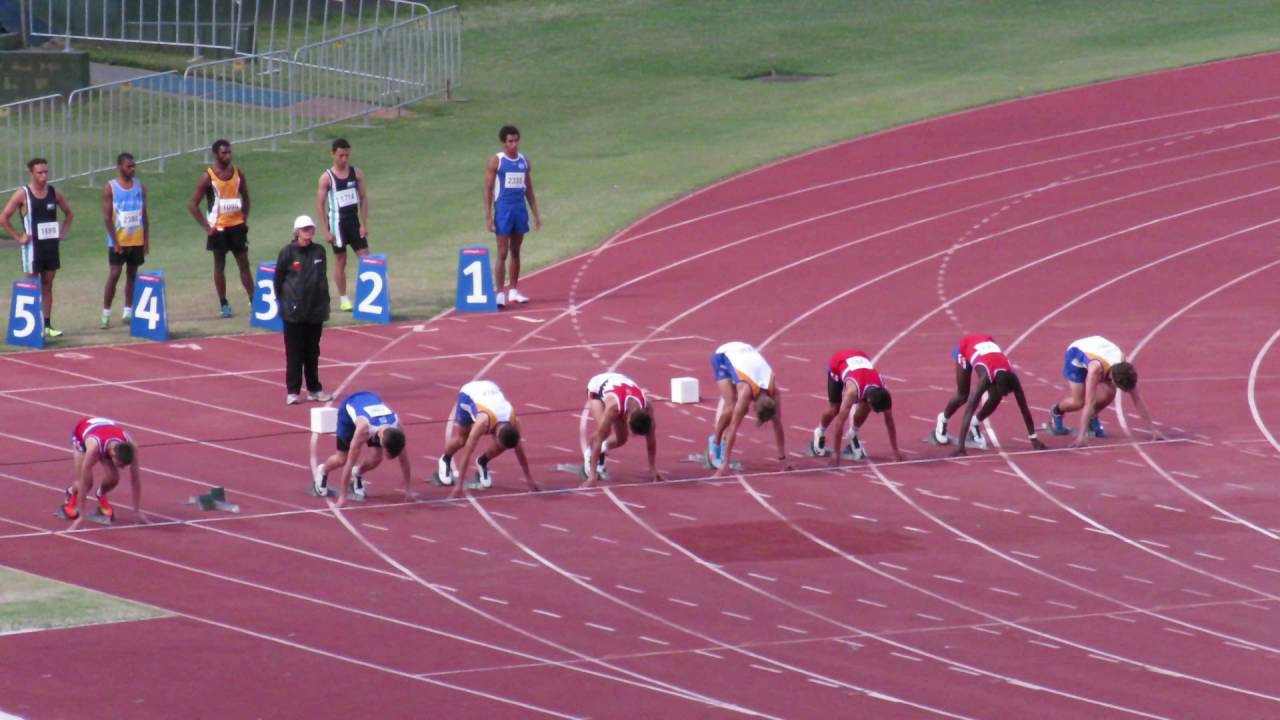 100m Semi 1 16M Jake Doran 10.85 +1.4 Qld State Championships 2016 ...