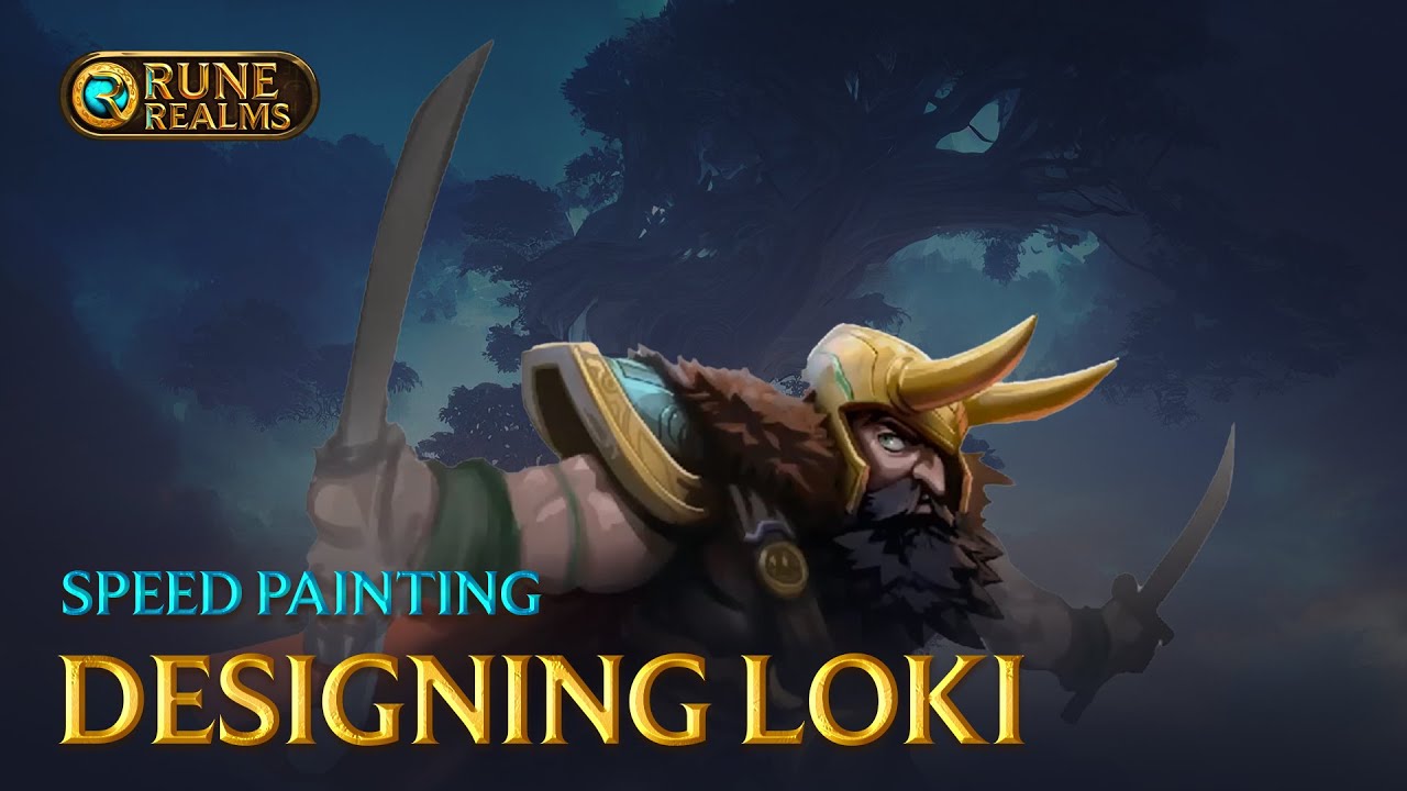 Rune Realms | Loki Speed Painting - YouTube