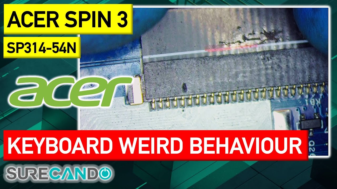 Acer Spin keyboard stops working, partially not working after a drop ...