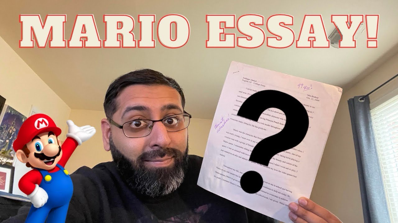 I Wrote An Essay About Mario When I Was In High School (15 Years Ago ...
