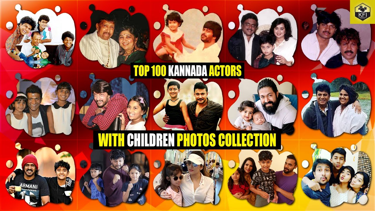 Top 100 Kannada Actors With Their Children😍 2020 | Kannada Hero ...
