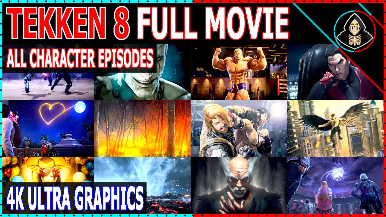 Tekken 8 All Character Episodes 4K Cinematic Cutscenes UHD - YouTube