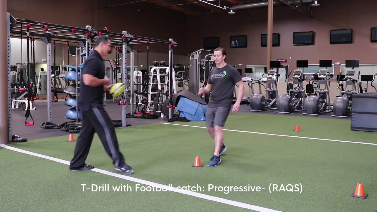 T Drill For Football - YouTube