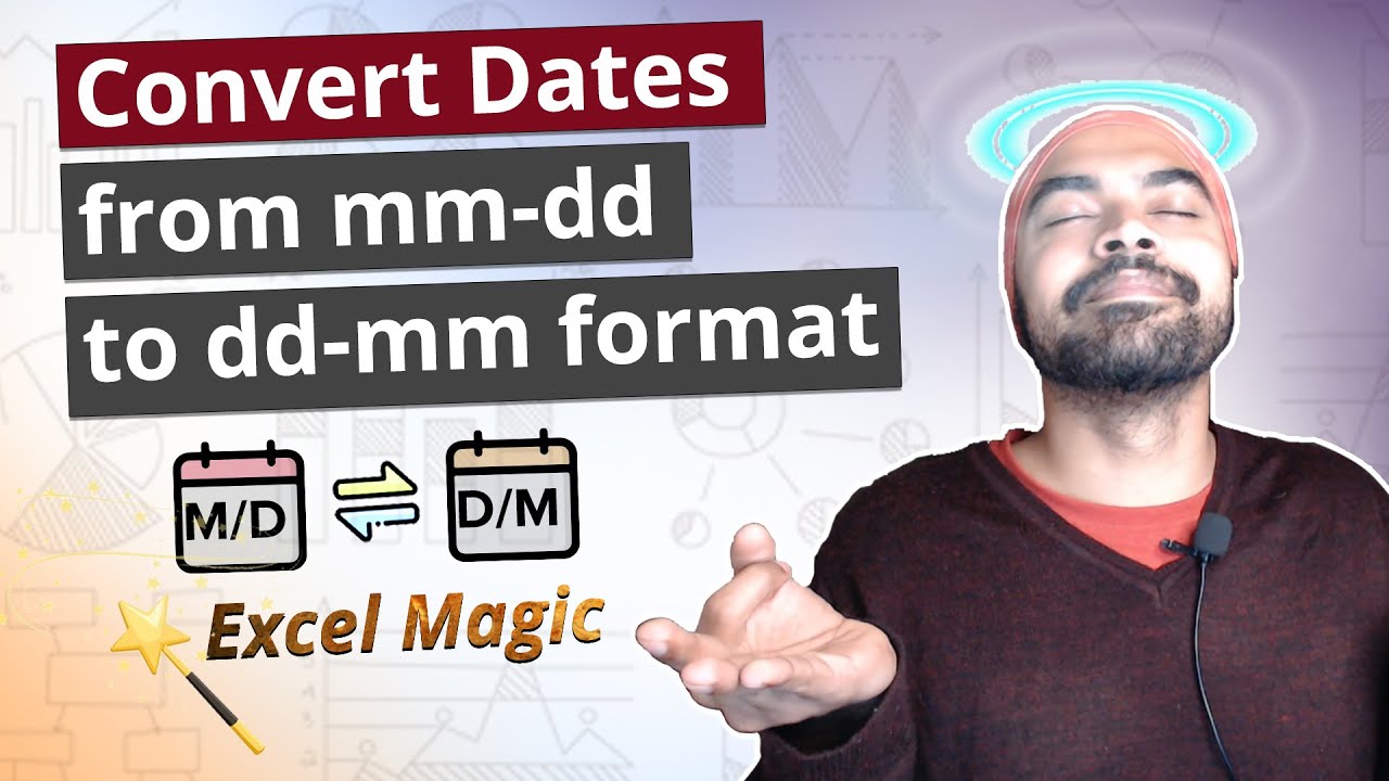 Convert Dates from MM-DD to DD-MM format | Excel Trick - YouTube