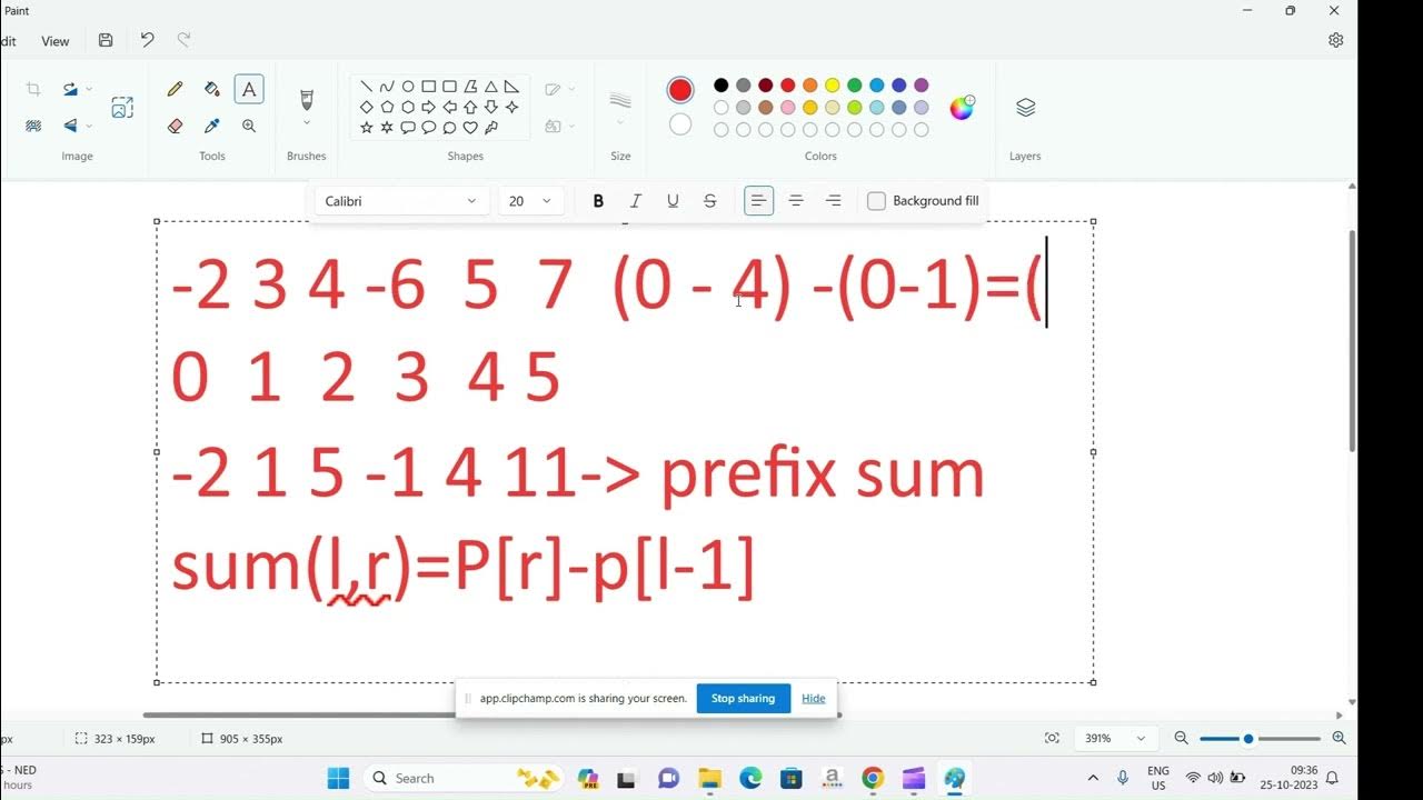 Prefix Sum 1d Array Youtube