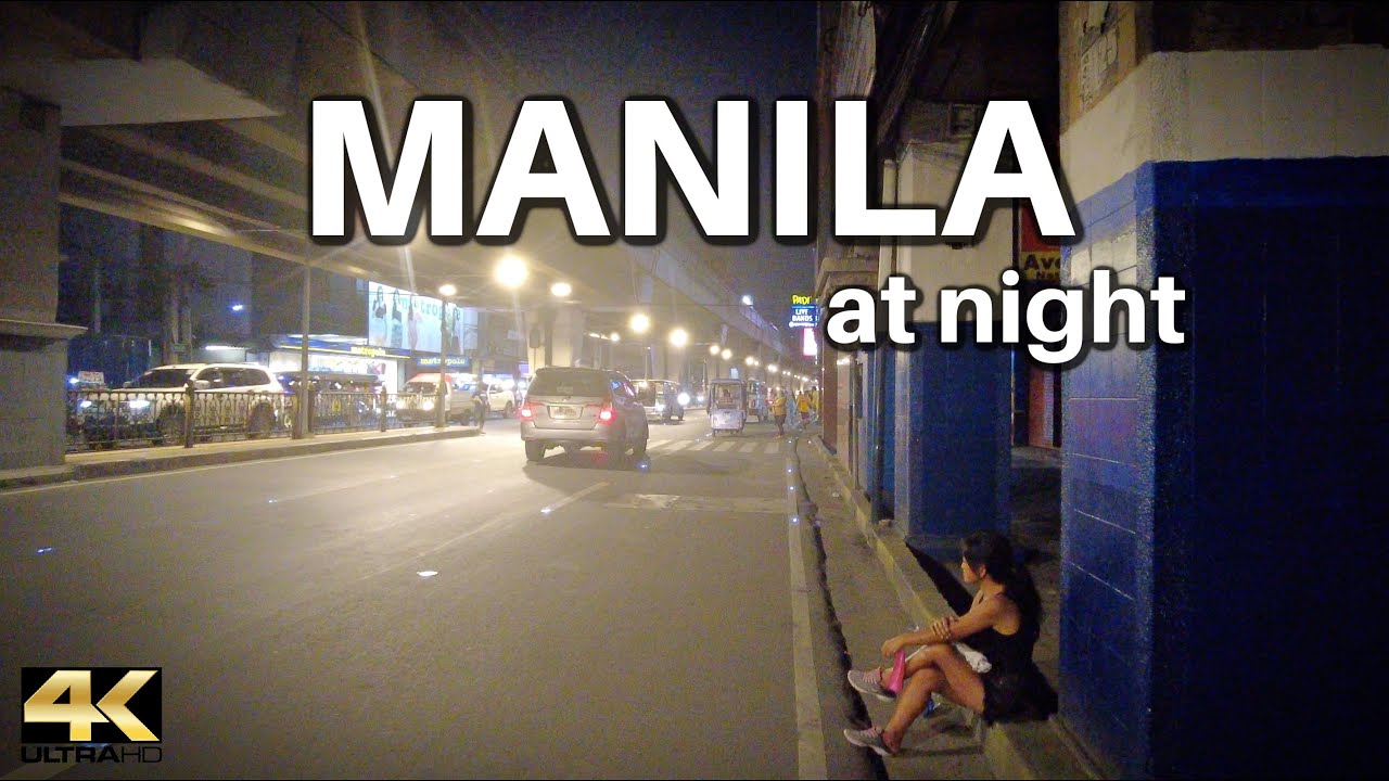 A Typical Busy Night Walk in MANILA Philippines Tour [4K] - YouTube