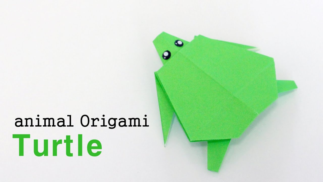 How to fold paper Turtle I animal origami - YouTube