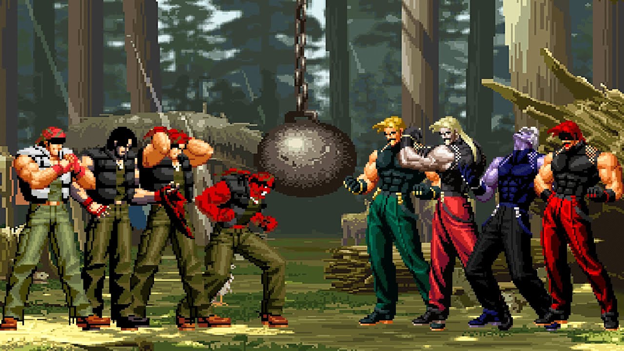 KOF MUGEN | Ralf 15 Team vs Omega Rugal Team - YouTube