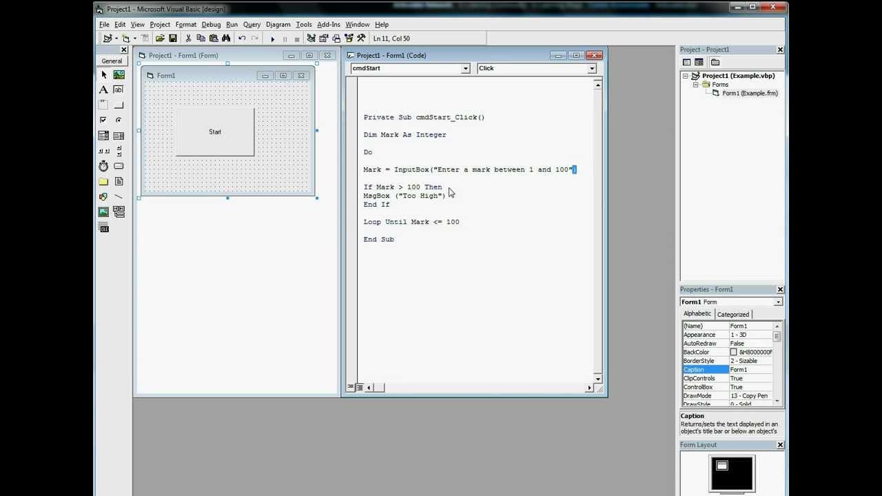 Input Validation Example In VB 6.0 - YouTube