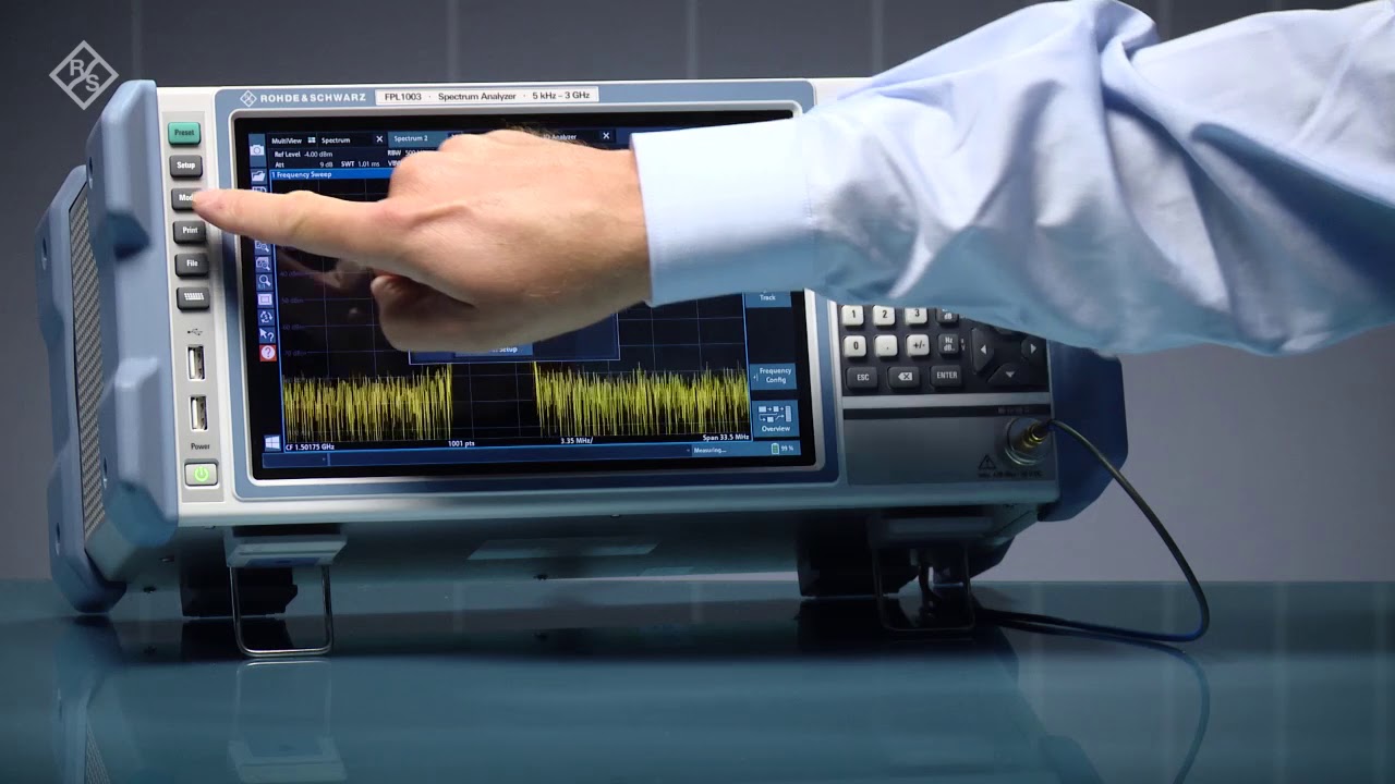 Rohde And Schwarz Fpl1000 Spectrum Analyzer Features An Intuitive