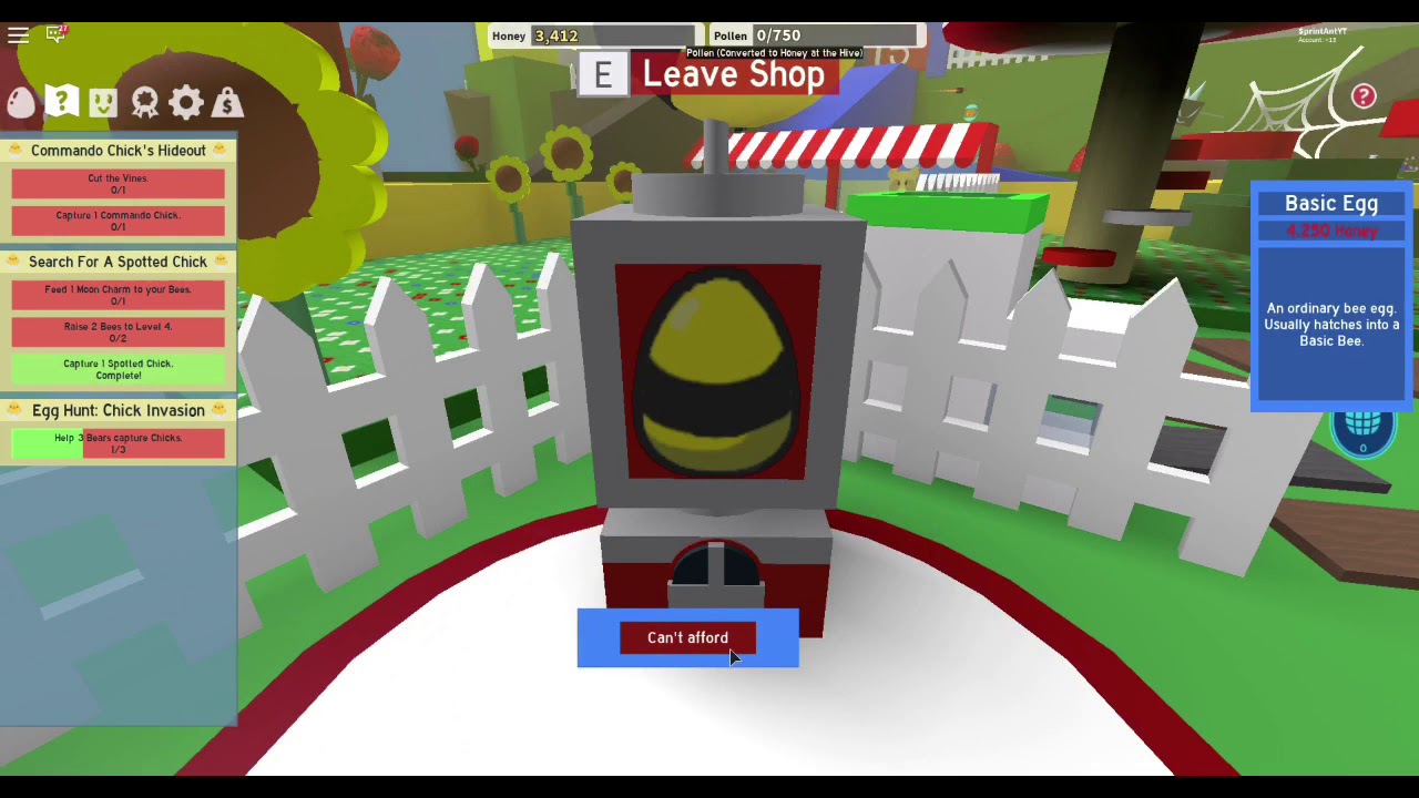 Meet your new bee owner in town-Bee swarm simulator-Roblox - YouTube