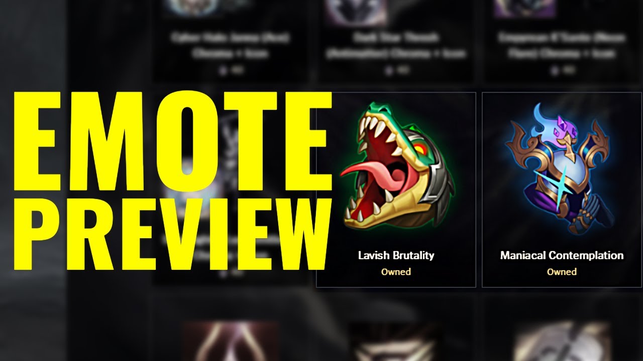 Lavish Brutality + Maniacal Contemplation Emote - League Of Legends ...