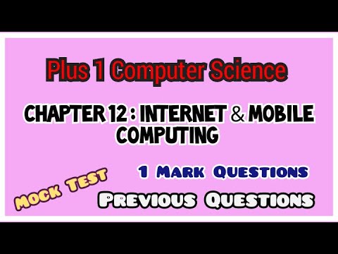 PLUS ONE COMPUTER SCIENCE MOCK TEST | PREVIOUS QUESTIONS | CHAPTER 12 ...