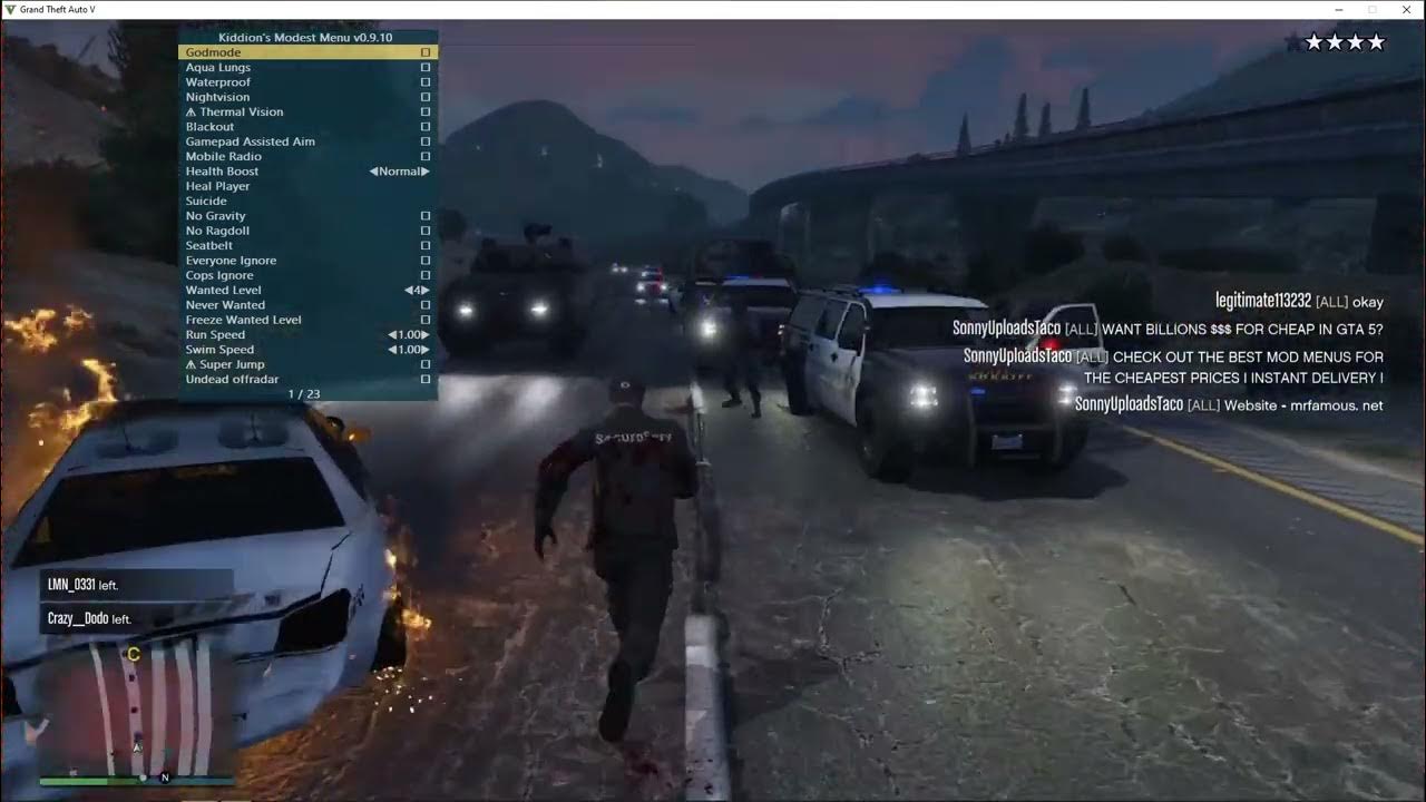 Gta 5 Online Mod Menu | Kiddions mod menu | GTA V Modest Menu best ...