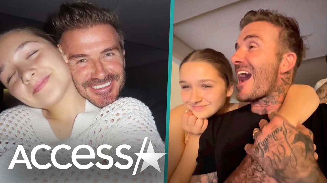David Beckham & Daughter Harper Belt Out Elton John Song at Concert ...