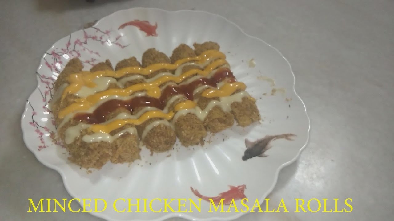 MINCED CHICKEN MASALA ROLLS - YouTube