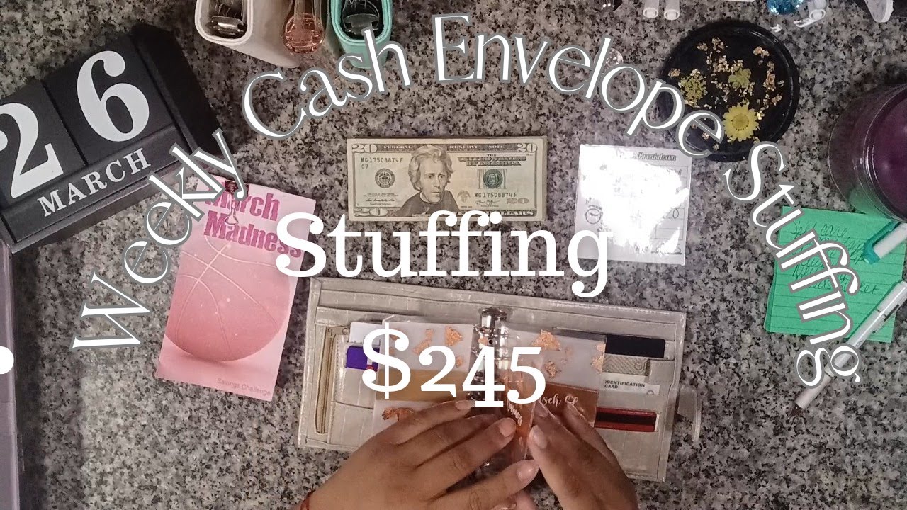 Weekly Cash Stuffing | Cash Envelope Stuffing | Weekly Budget Check in ...
