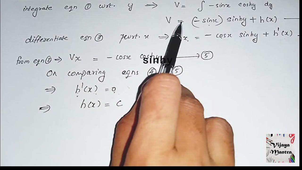 HARMONIC FUNCTIONS AND HARMONIC CONJUGATE-PART2/MAT201/MODULE3/COMPLEX VARIABLE-DIFFERENTIATION ...