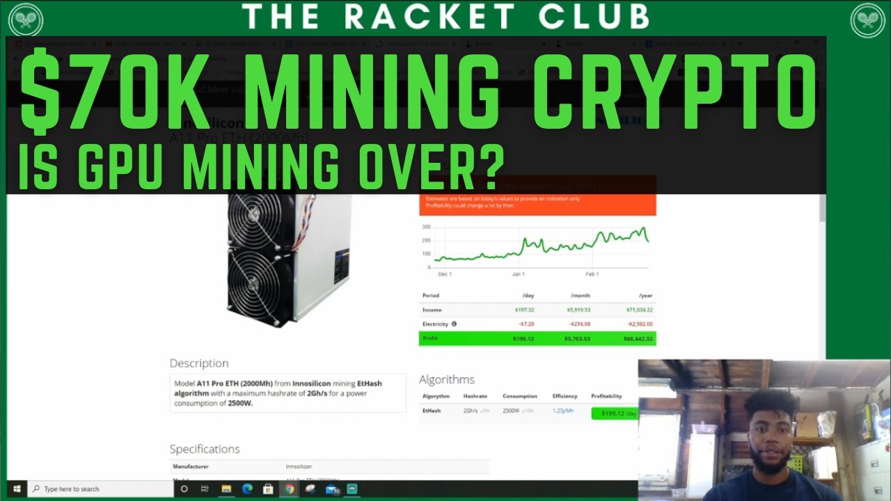 Making 70k A Year Mining Cryptos - YouTube
