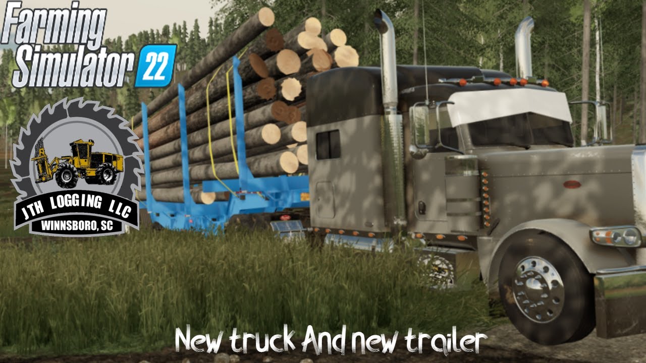 Farming Simulator 22 Southern Style Logging series 🦾Loading trucks on ...