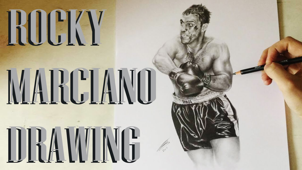 How to draw Boxer Rocky Marciano - YouTube