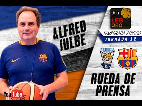 Alfred Julbe - Rueda de prensa @ Club Melilla Baloncesto (ORO 15/16 ...